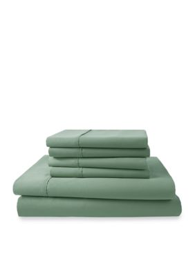 Elite Home Products Luxury Satin Polyester Solid Sheet Set | belk