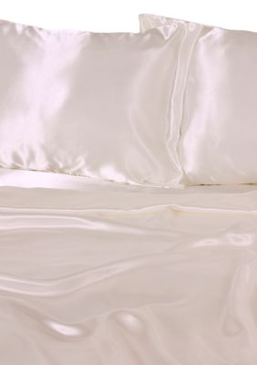 Elite Home Products Luxury Satin Polyester Solid Sheet Set | belk