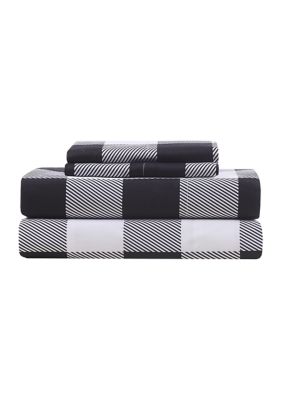 Modern. Southern. Home.™ Microfiber Buffalo Check Sheet Set | belk