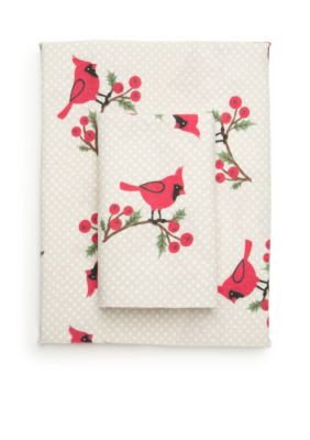 Modern. Southern. Home.™ Cardinal Flannel Cotton Sheet Set | belk