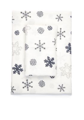 Modern. Southern. Home.™ Snowflake Flannel Cotton Sheet Set | belk