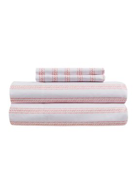 Modern. Southern. Home.™ Coral Stripe Sheet Set | belk