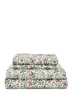 Modern. Southern. Home.™ Flannel Holly Sheets | belk