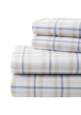 Modern. Southern. Home.™ Blue Plaid Sheet Set | Belk