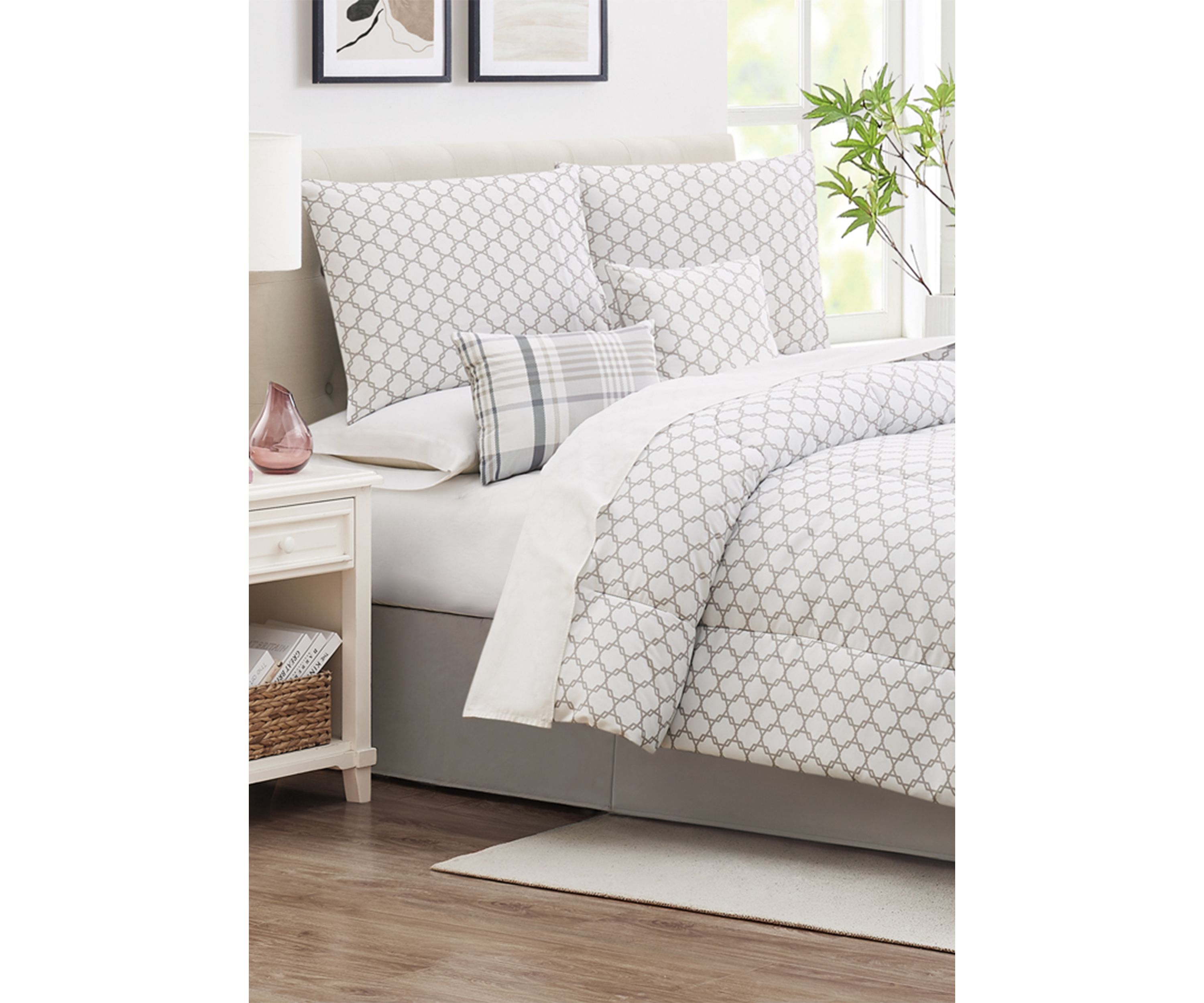 Modern. Southern. Home.™ Gray Plaid 6-Piece Comforter Set | Belk