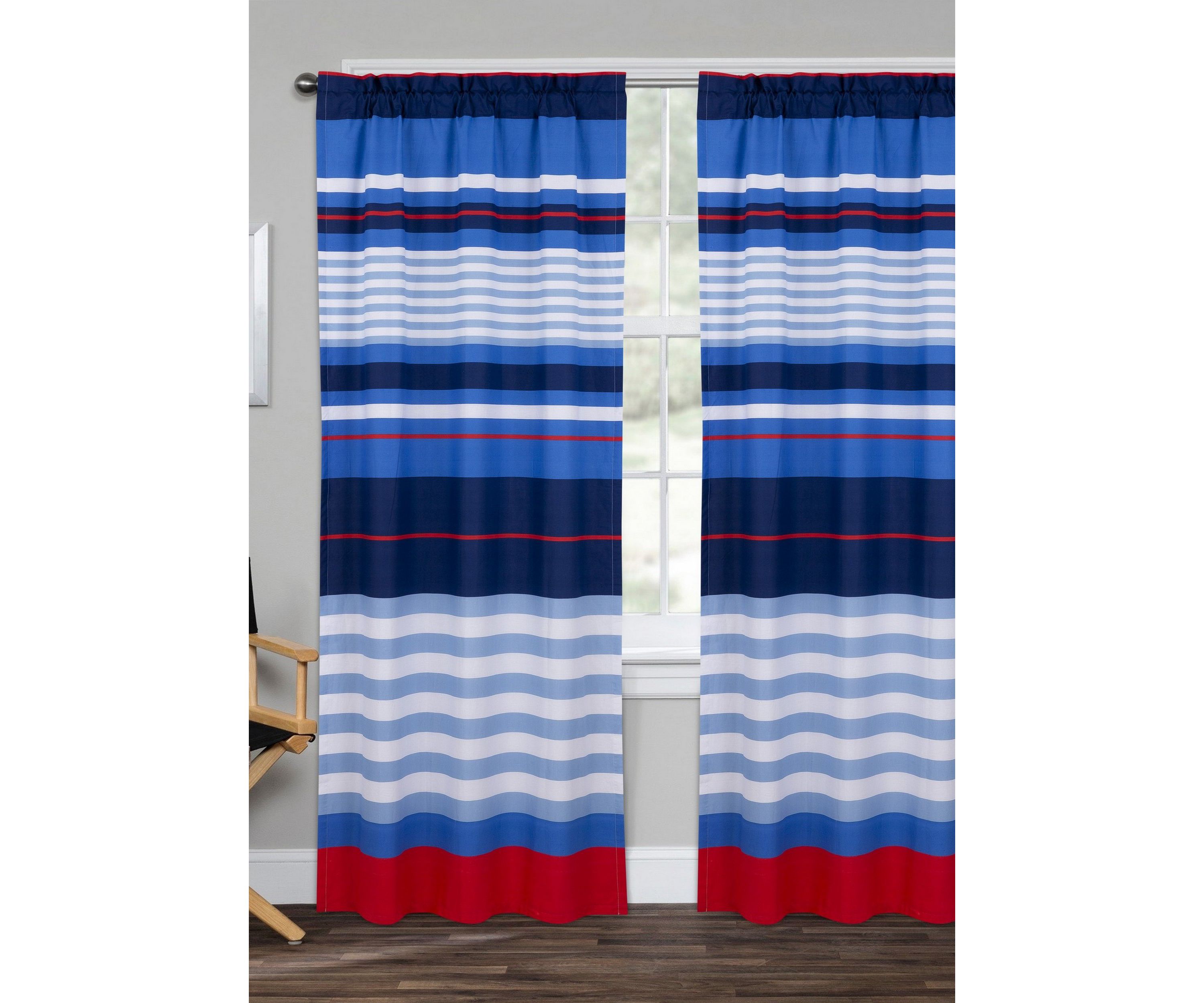 Nouvelle Home Harbor Stripe Window Panel Pair | Belk