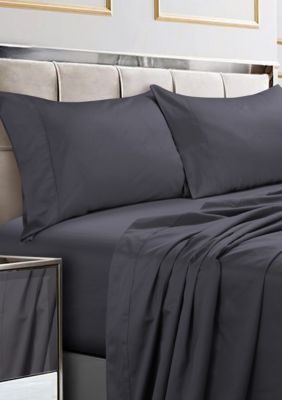 Tribeca Living 600 Thread Count Egyptian Cotton Sateen 4 Piece Extra ...