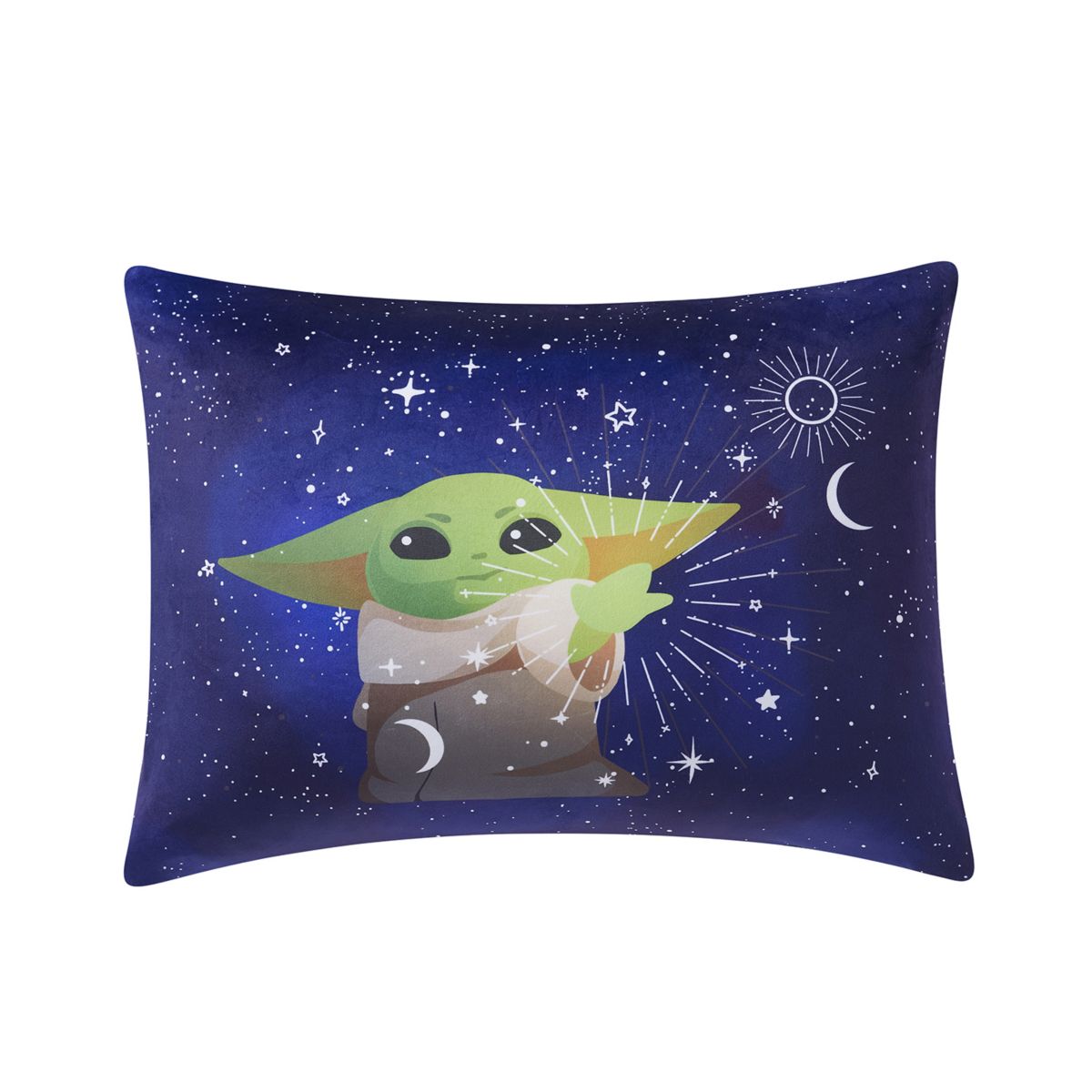Sweet Home Collection Baby Yoda Grogu Reversible 20" x 26" Bed Pillow ...