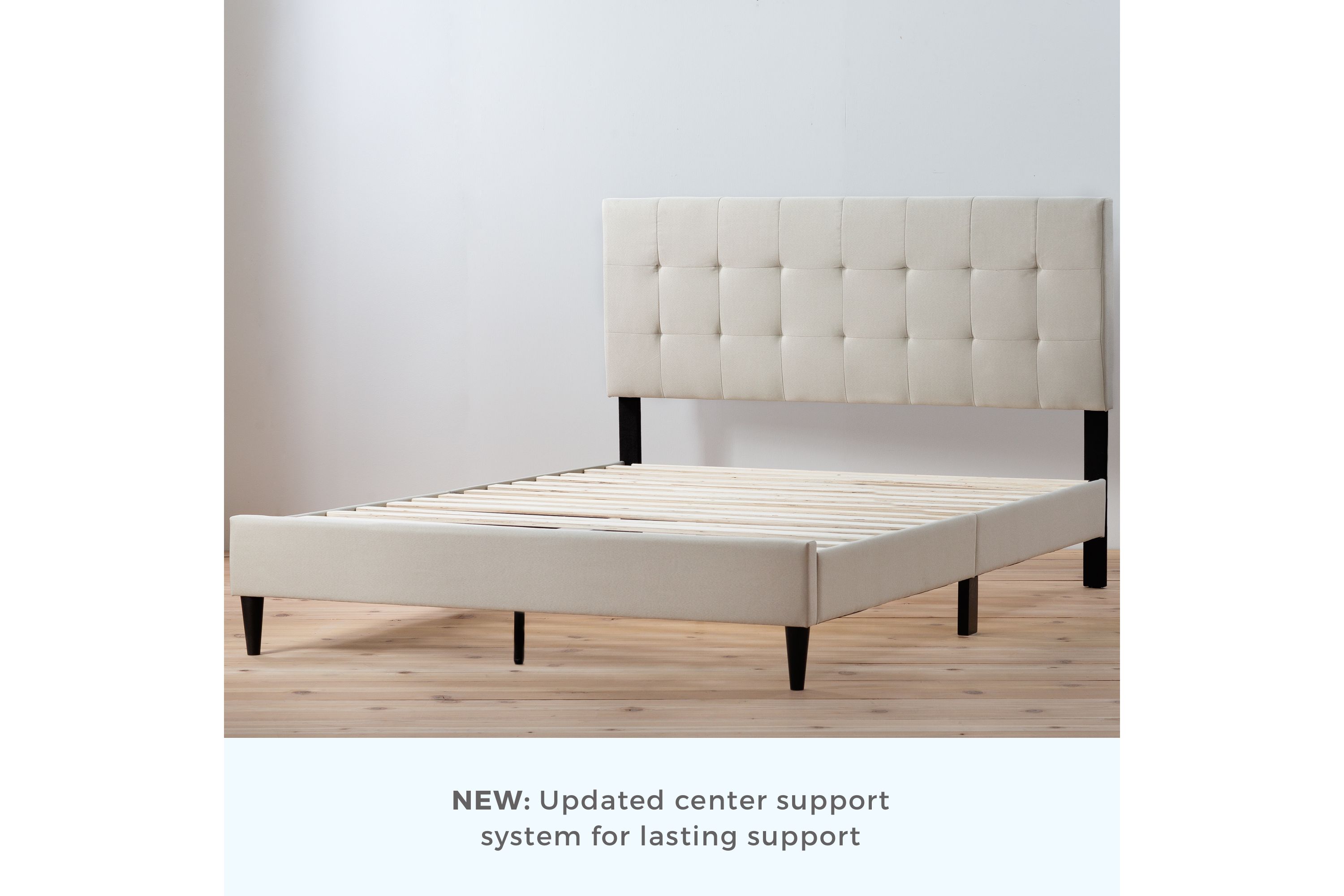 LUCID Dream Collection Square Tufted Upholstered Bed | Belk