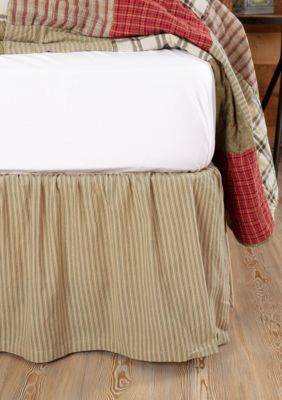 Ashton And Willow Tan Farmhouse Bedding Cottage Path Ticking Stripe