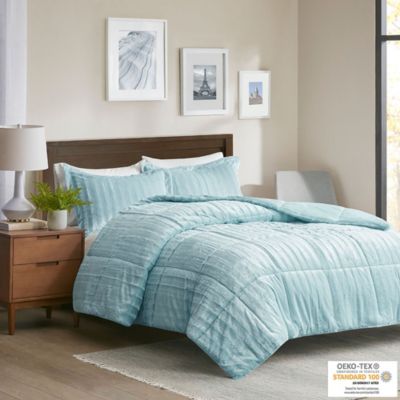Madison Park Duke Faux Fur Comforter Mini Set | belk