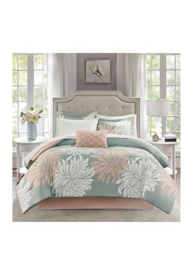 Madison Park Essentials Maible Complete Comforter and Cotton Sheet Set ...