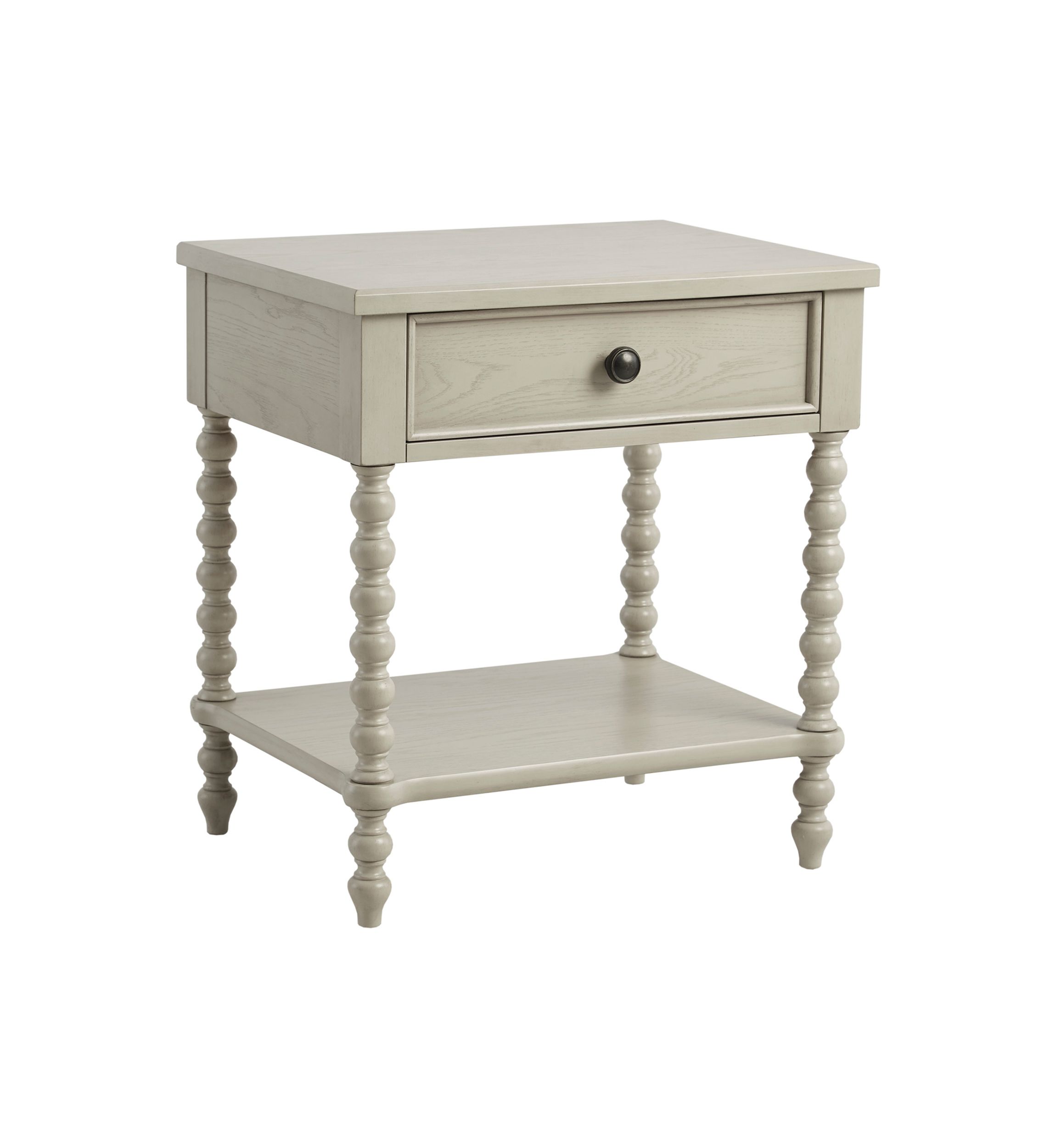 Madison Park Signature Beckett Turned Wood Spindle Nightstand with ...