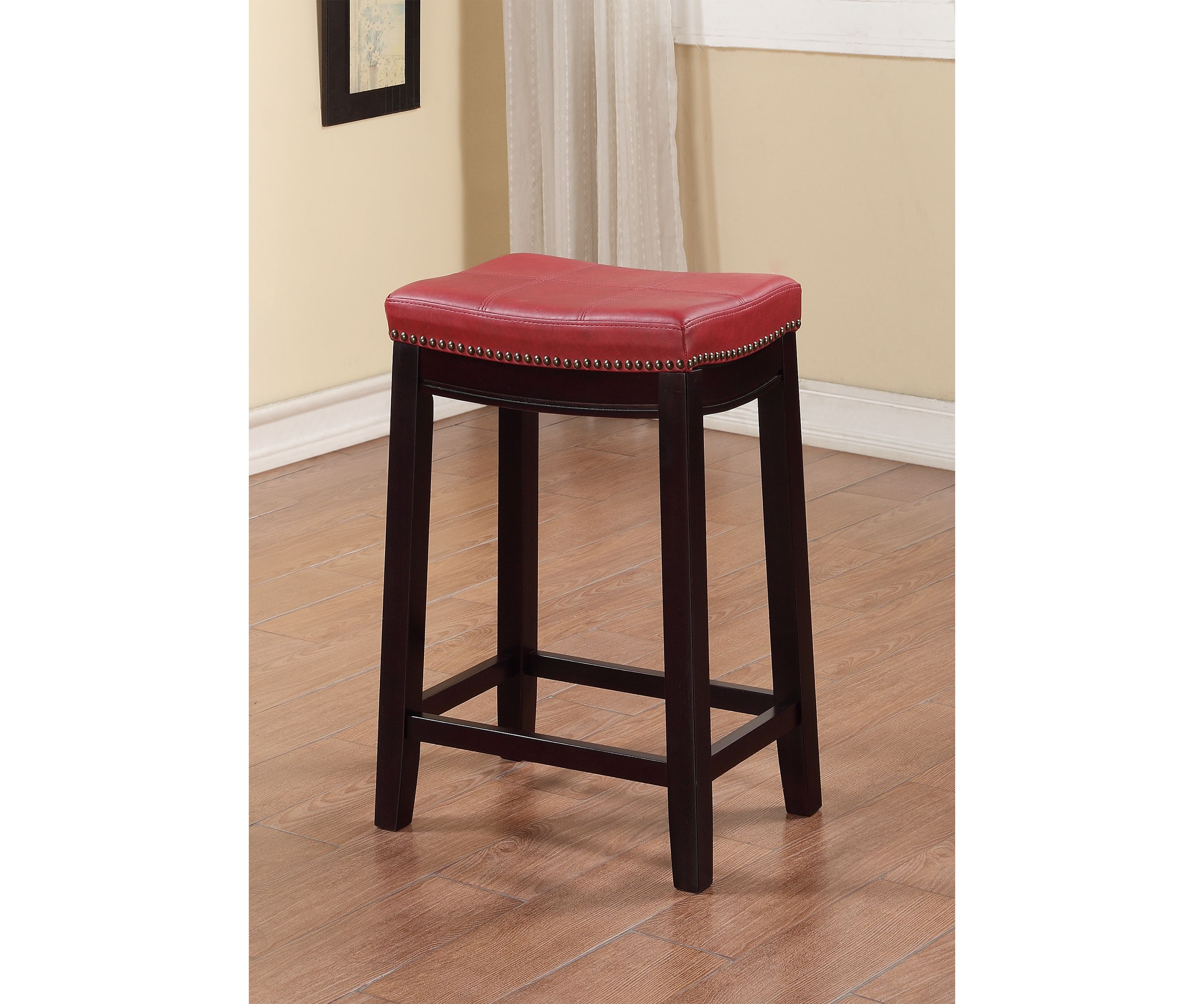 Linon Home Décor Products Dallas Red Counter Stool | Belk