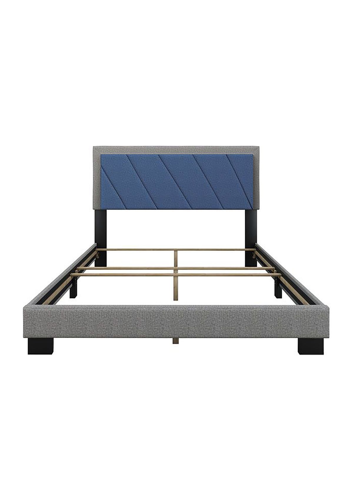 Boyd Sleep Boyd Sleep Diagonal Fully Upholstered Platform Bed Frame, 4 ...