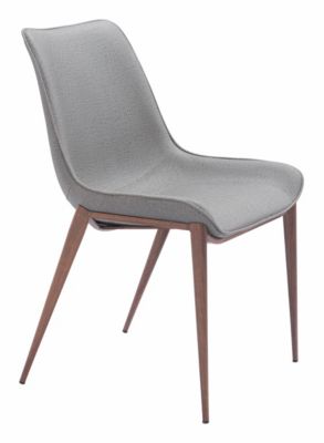 Zuo Modern Magnus Dining Chair (Set of 2) Slate Gray & Walnut | belk