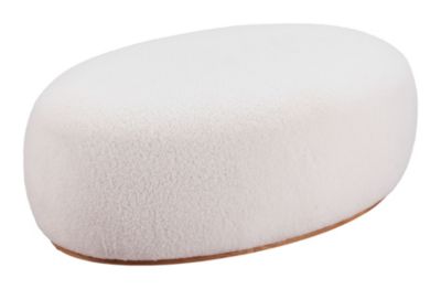 Zuo Modern Amber Ottoman Cream | belk