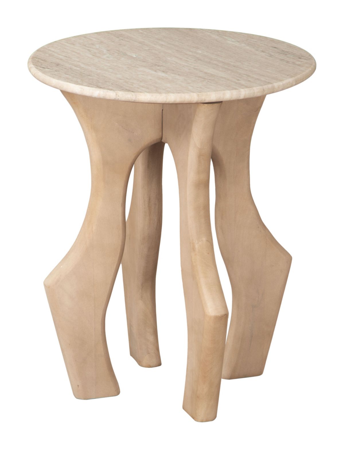 Zuo Modern Eda Side Table White & Natural | Belk