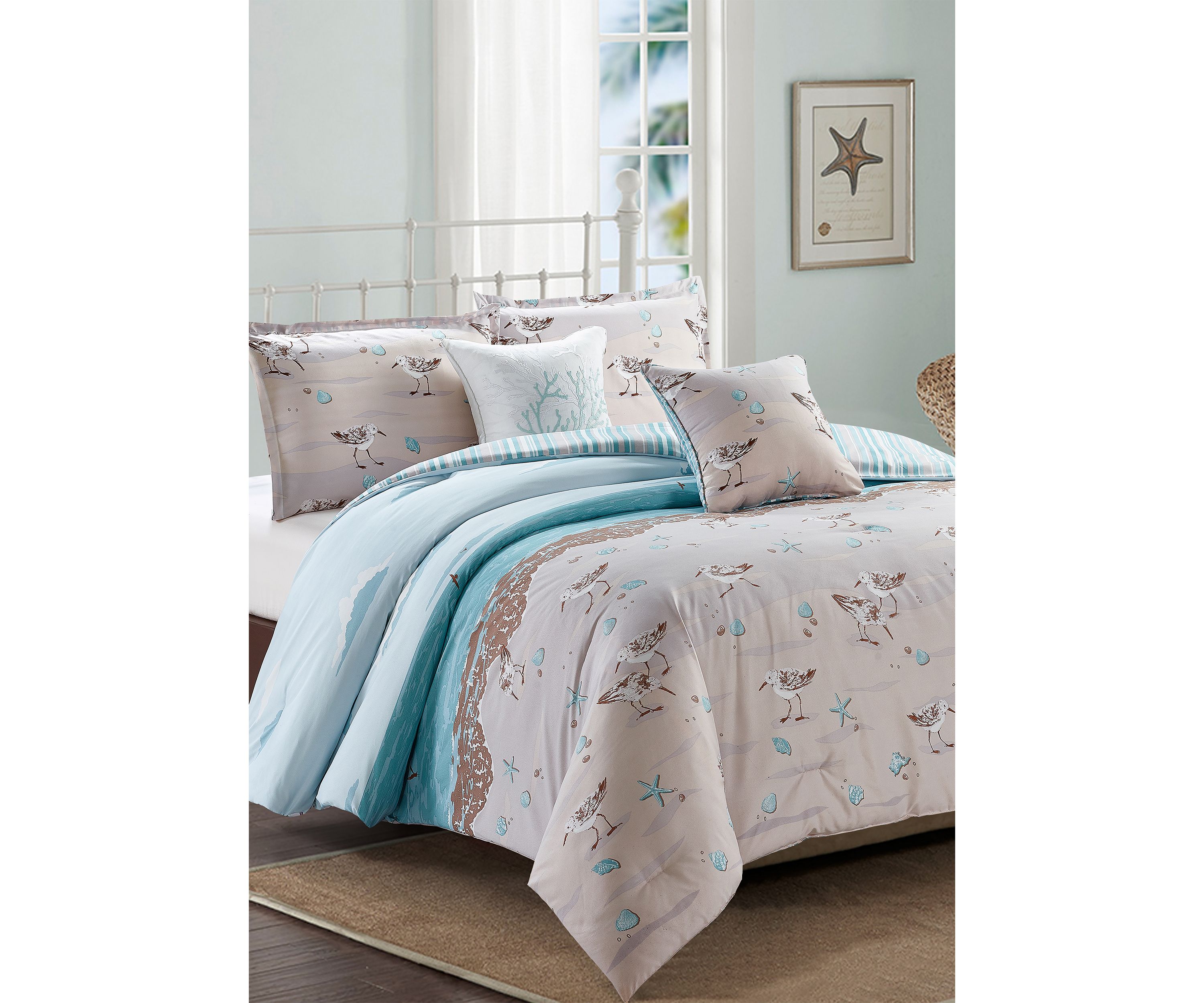 Harper Lane Sandpiper 5 Piece Comforter Set | Belk