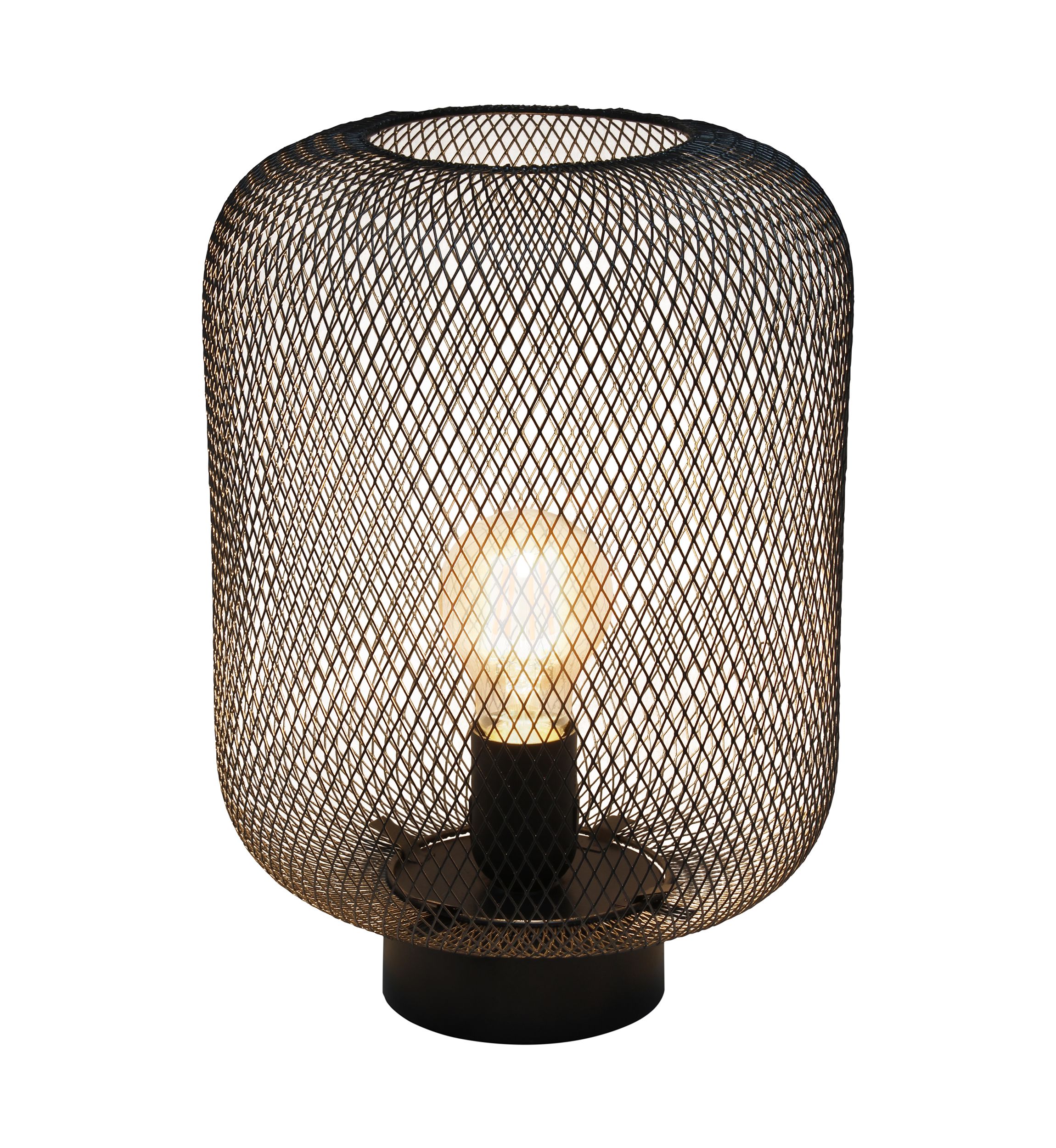 Simple Designs Metal Mesh Industrial Table Lamp | Belk