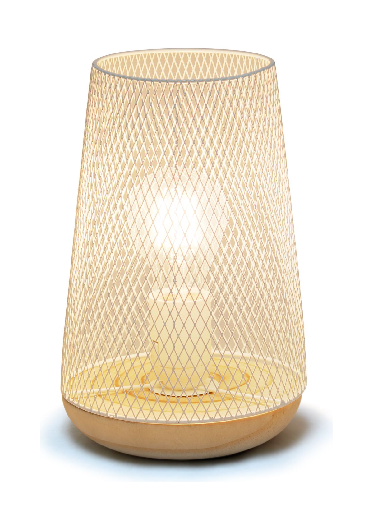 Simple Designs Wired Mesh Uplight Table Lamp | Belk