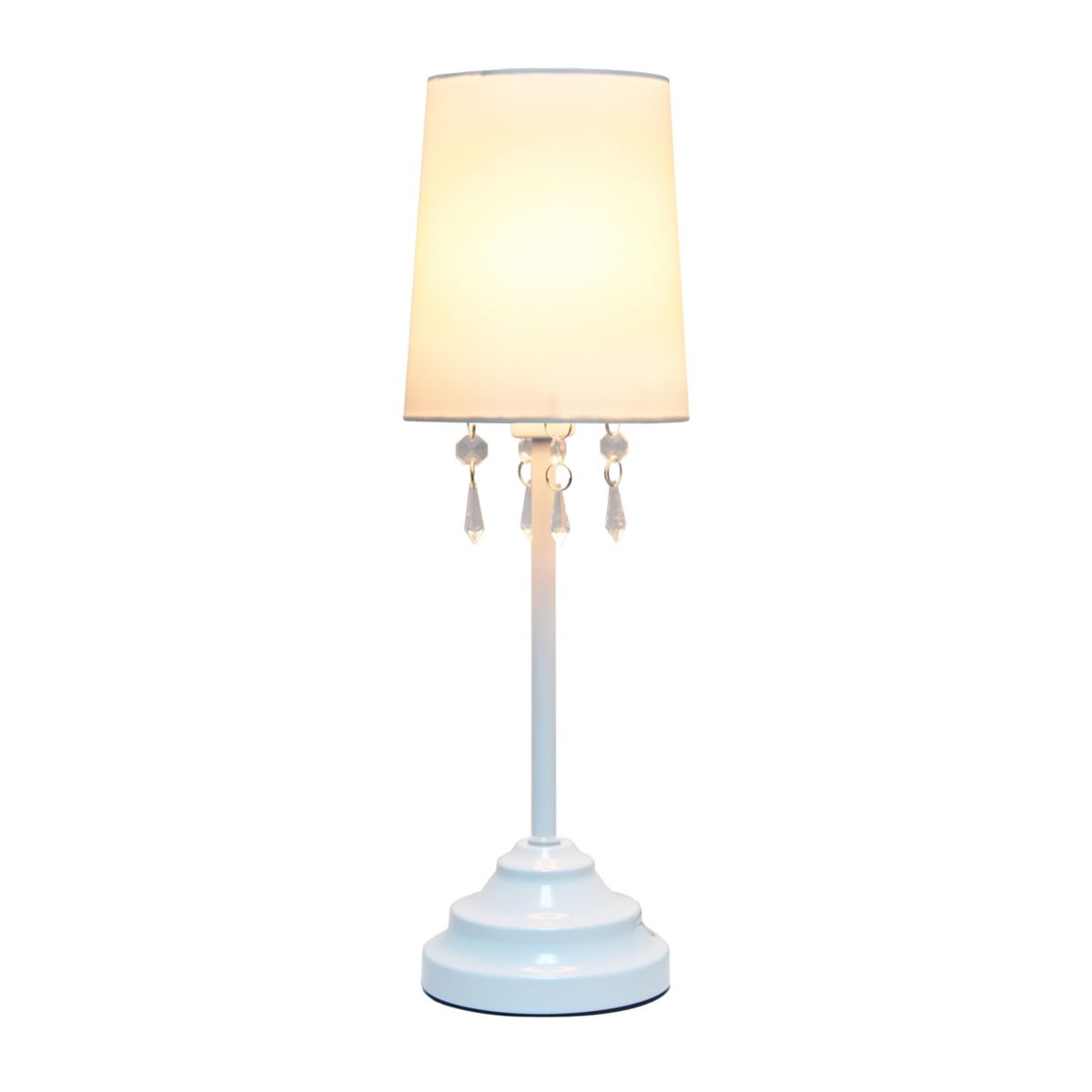 Creekwood Home 17.25" Contemporary Crystal Droplet Table Lamp for ...