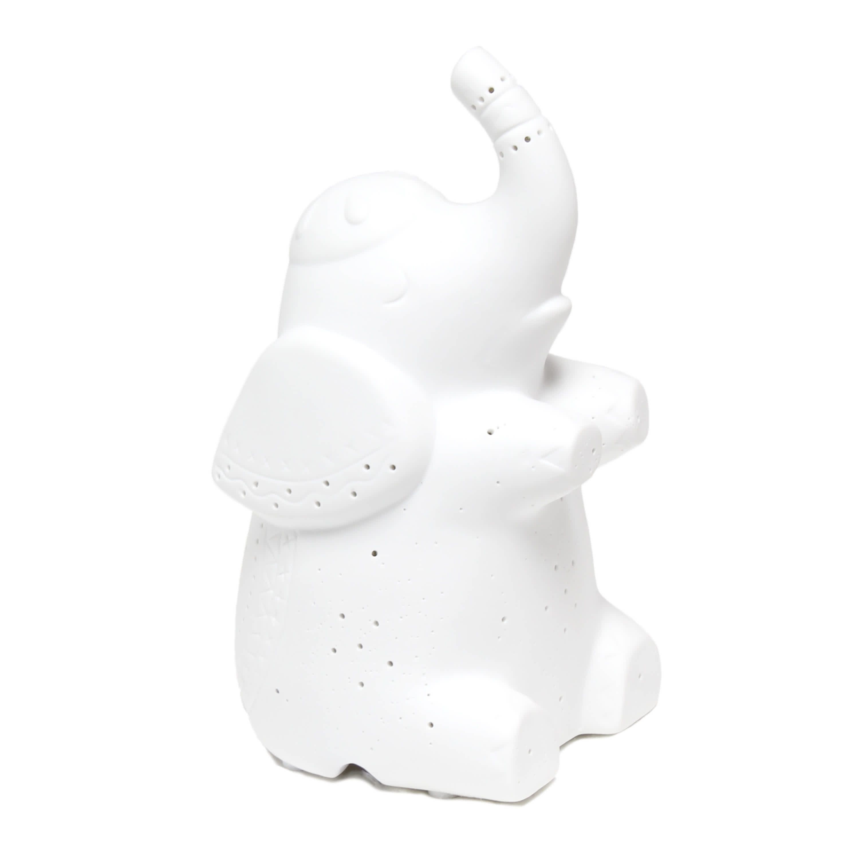 Creekwood Home 8.18" Glowing Ceramic Gentle Giant Elephant Light, for ...