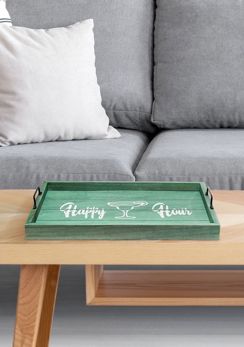 Elegant Designs Decorative Wood Serving Tray | Belk