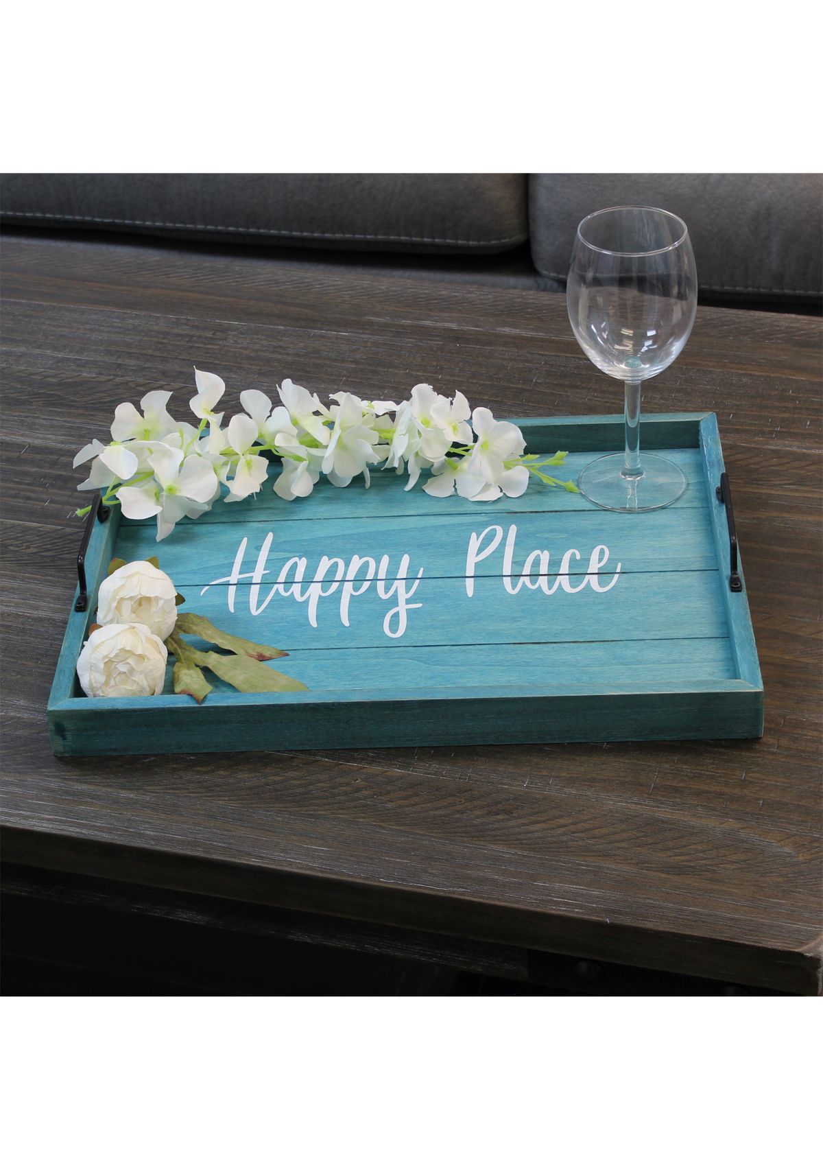 Elegant Designs Happy Place Serving Tray | Belk