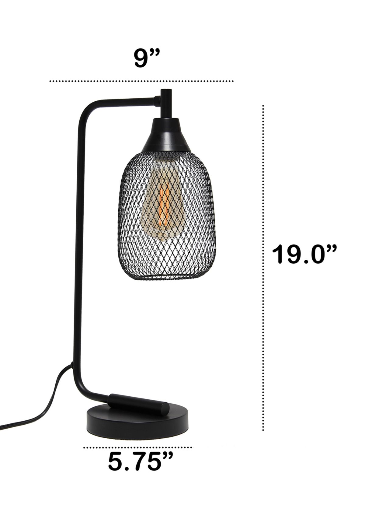 Lalia Home Industrial Mesh Desk Lamp | Belk