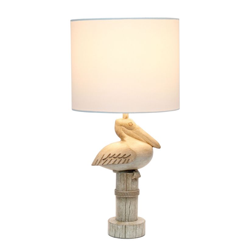 Simple Designs Shoreside 17.25" Tall Sitting Pelican Polyresin Table ...