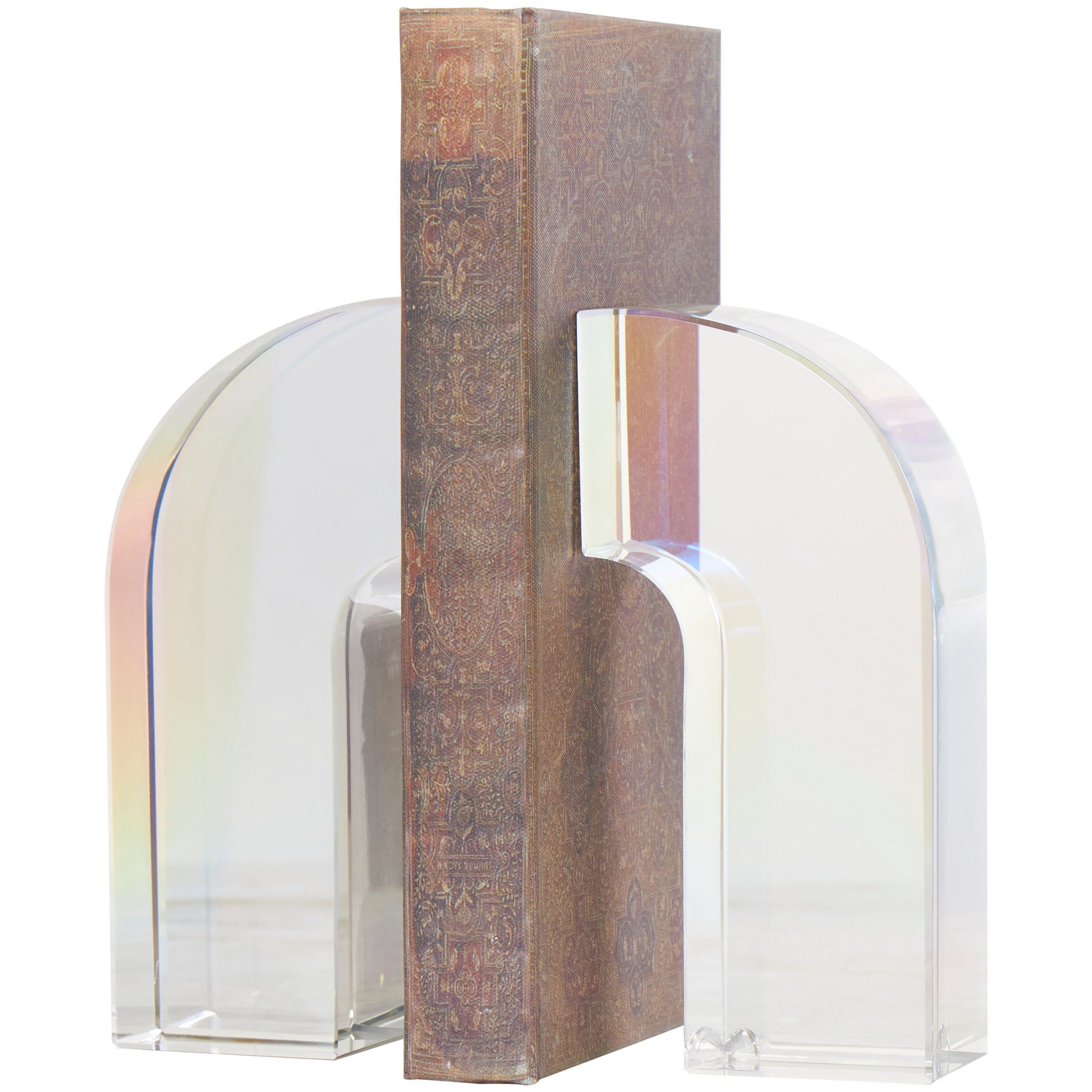 Monroe Lane Contemporary Crystal Bookends - Set of 2 | Belk