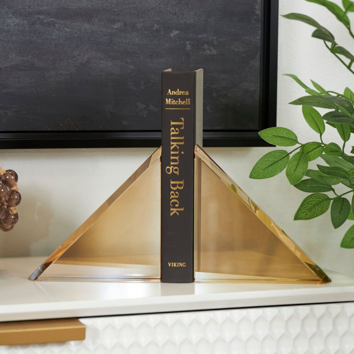 Monroe Lane Contemporary Crystal Bookends - Set of 2 | Belk