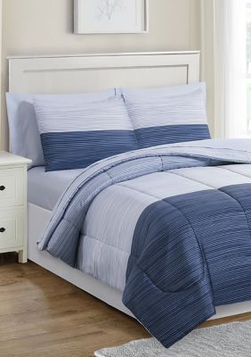 Springmaid® Color Block Stripe 7-Piece Comforter Set | belk