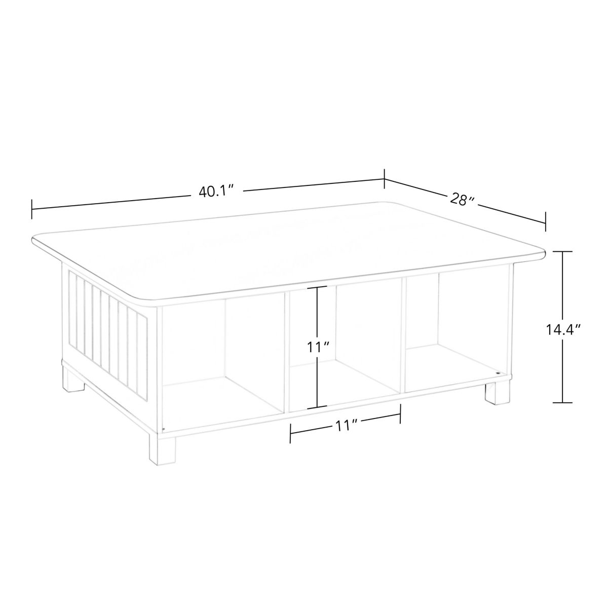 RiverRidge Home Kids 6 Cubby Storage Activity Table – Gray | Belk