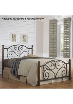 eLuxury Zora Metal Headboard and Footboard | belk