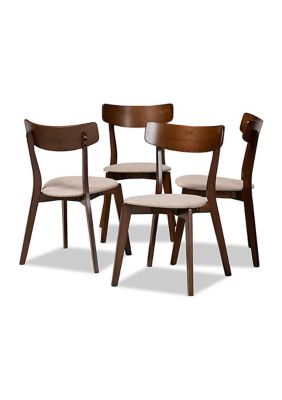 Baxton Studio Iora Mid-Century Modern Transitional Light Beige Fabric ...