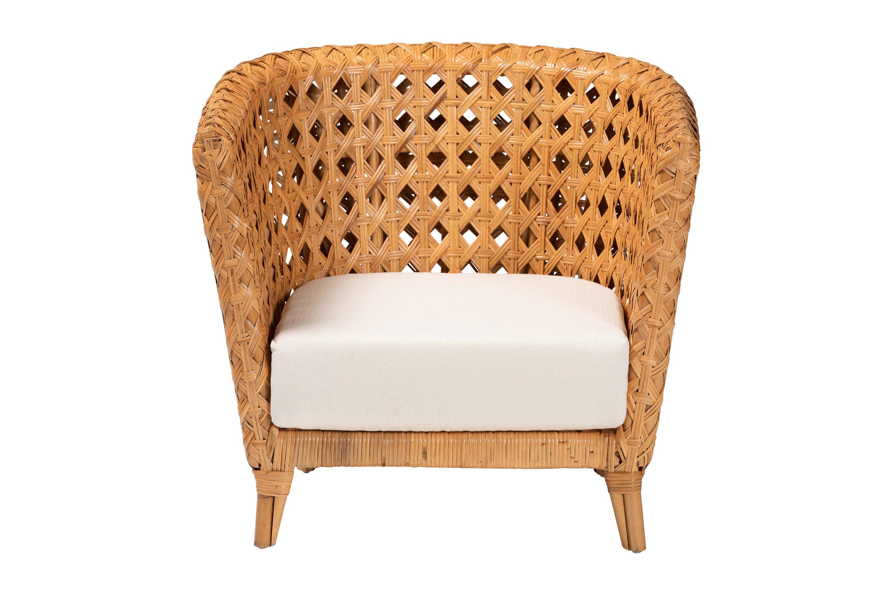 bali & pari Daiwa Light Honey Ratan Accent Chair | Belk