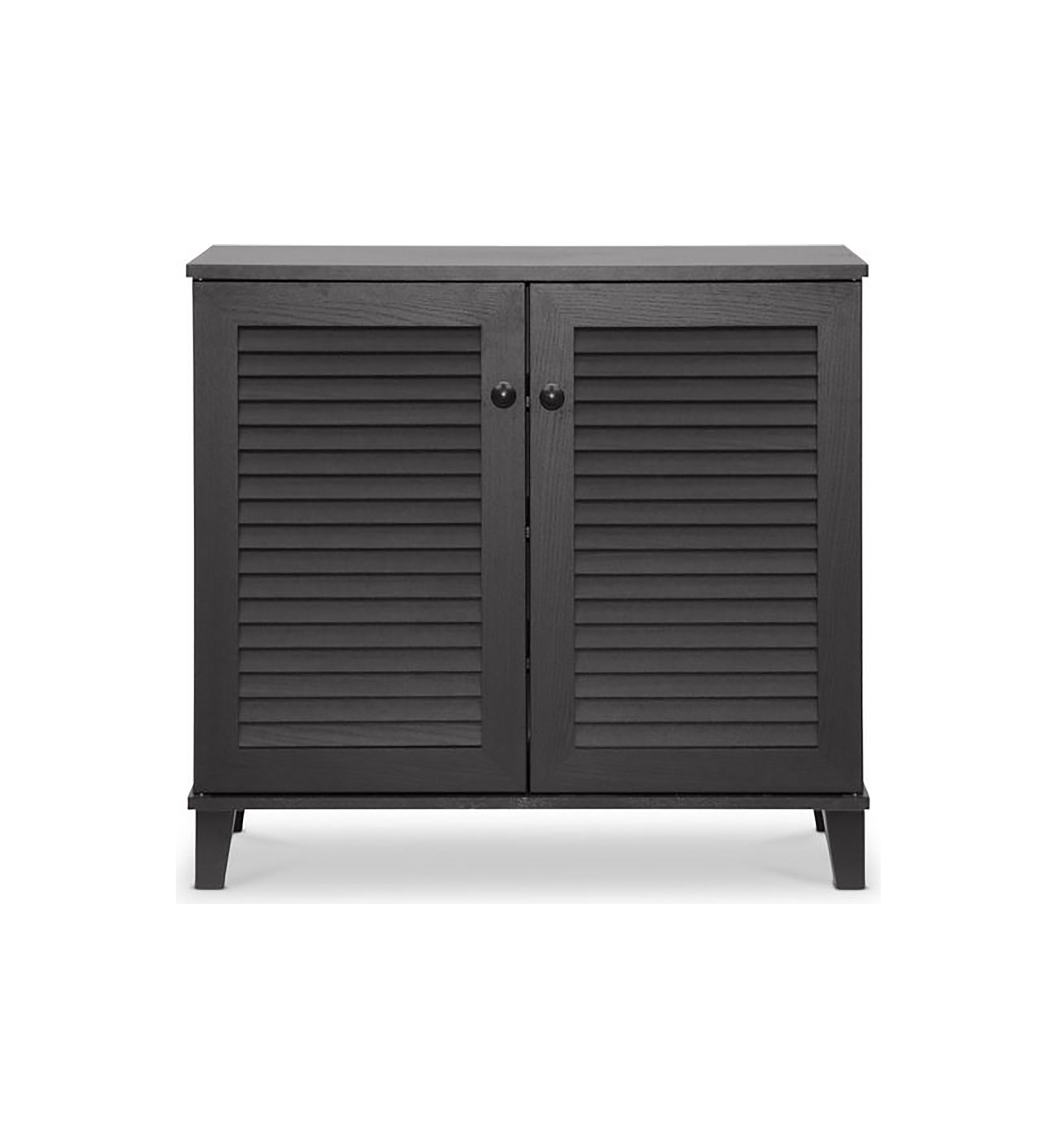 Baxton Studio Coolidge Espresso Shoe-Storage Cabinet | Belk
