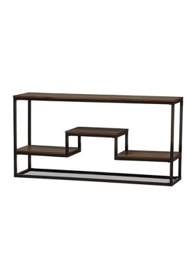 Baxton Studio Doreen Rustic Industrial Style Antique Black Textured ...