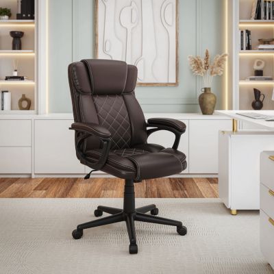 Techni Mobili Techni Mobili Ergonomic Executive Office Chair High Back ...