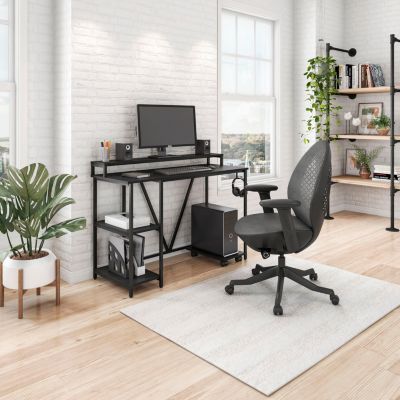 Techni Mobili Techni Mobili Industrial Writing Desk, Black | belk