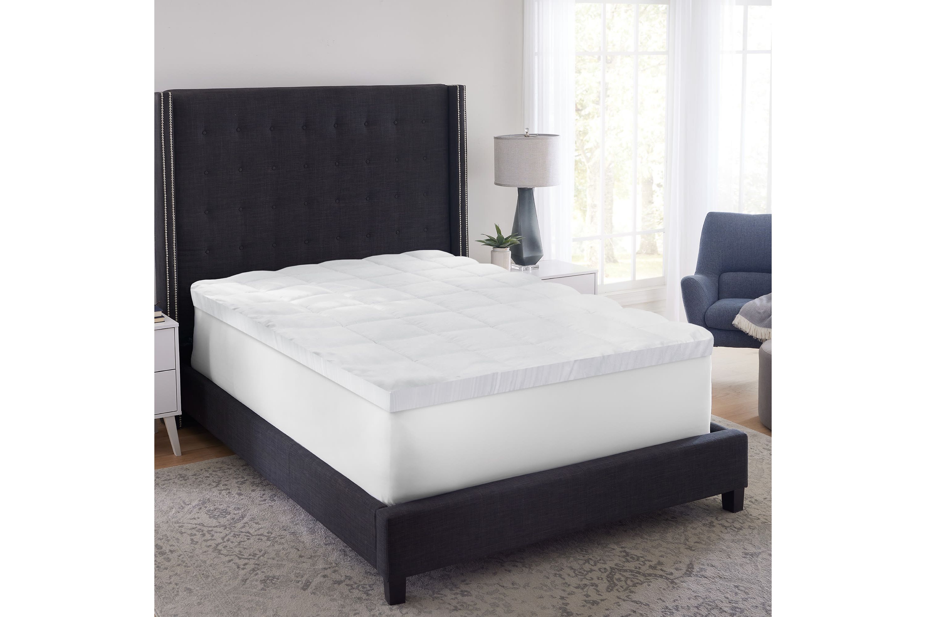 BodiPEDIC 4-Inch Hybrid Memory Foam and Fiber Mattress Topper | Belk