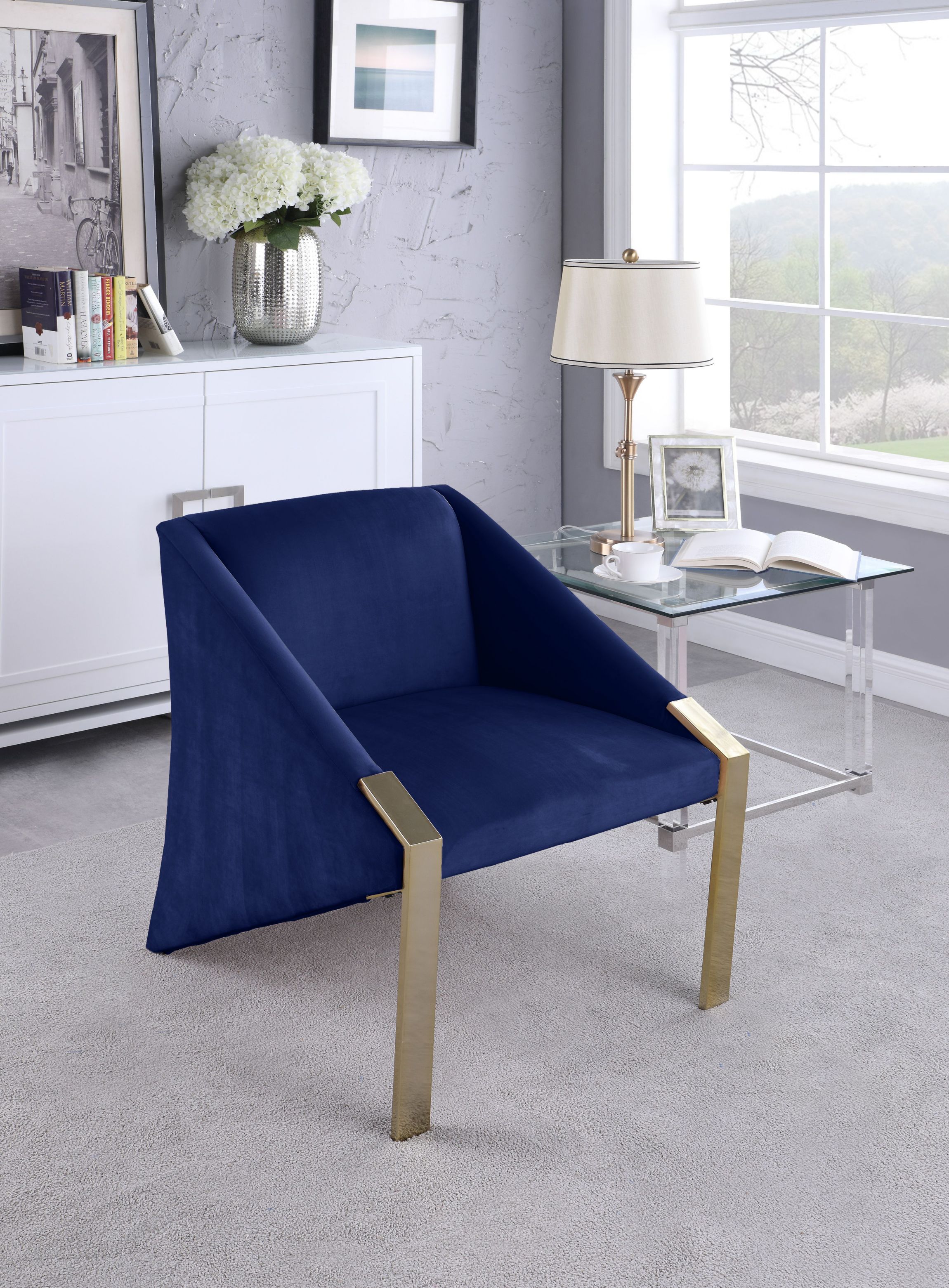 Meridian Furniture Rivet Accent Chair | Belk