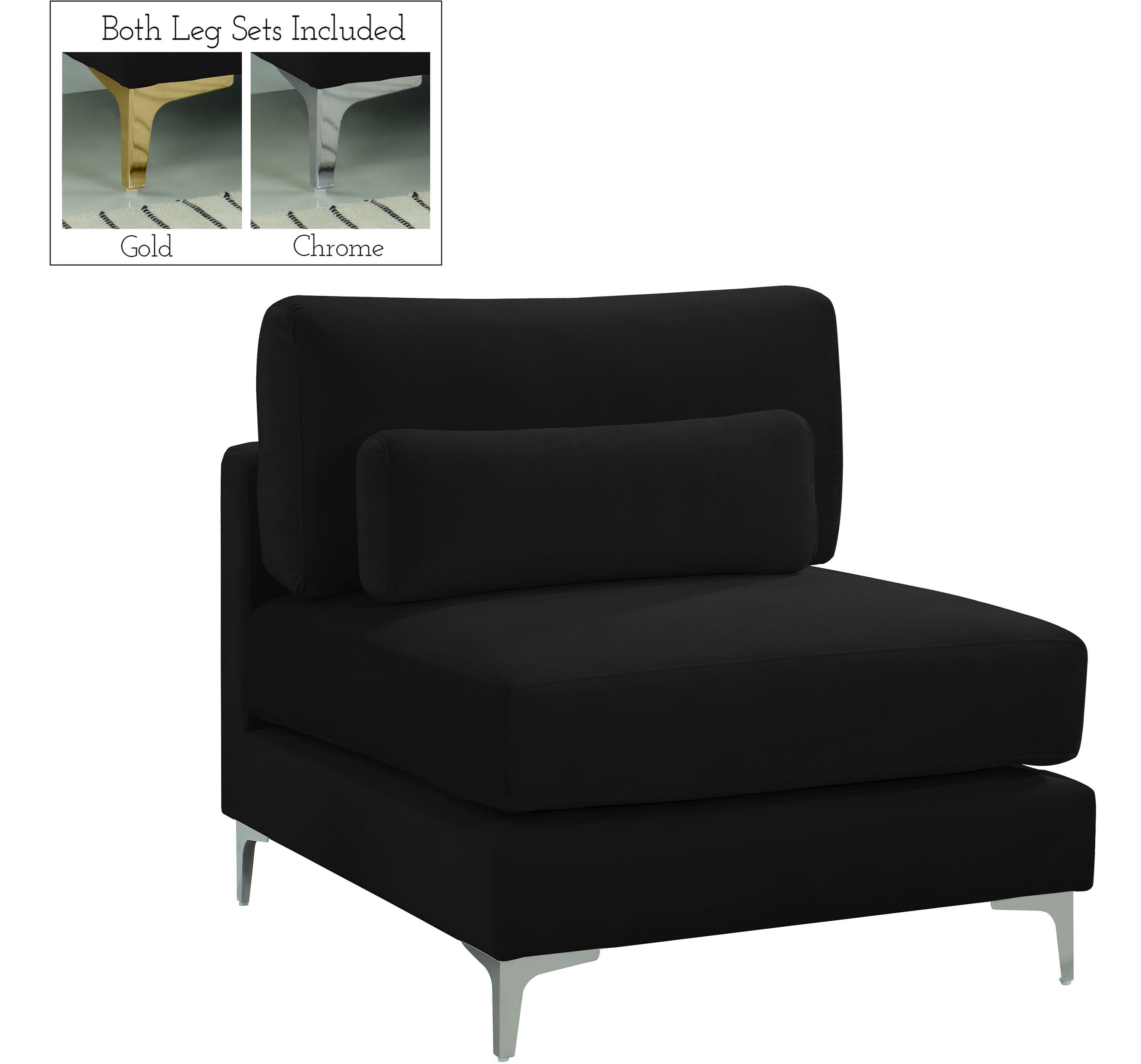 Meridian Furniture Julia Modular Armless Chair | Belk