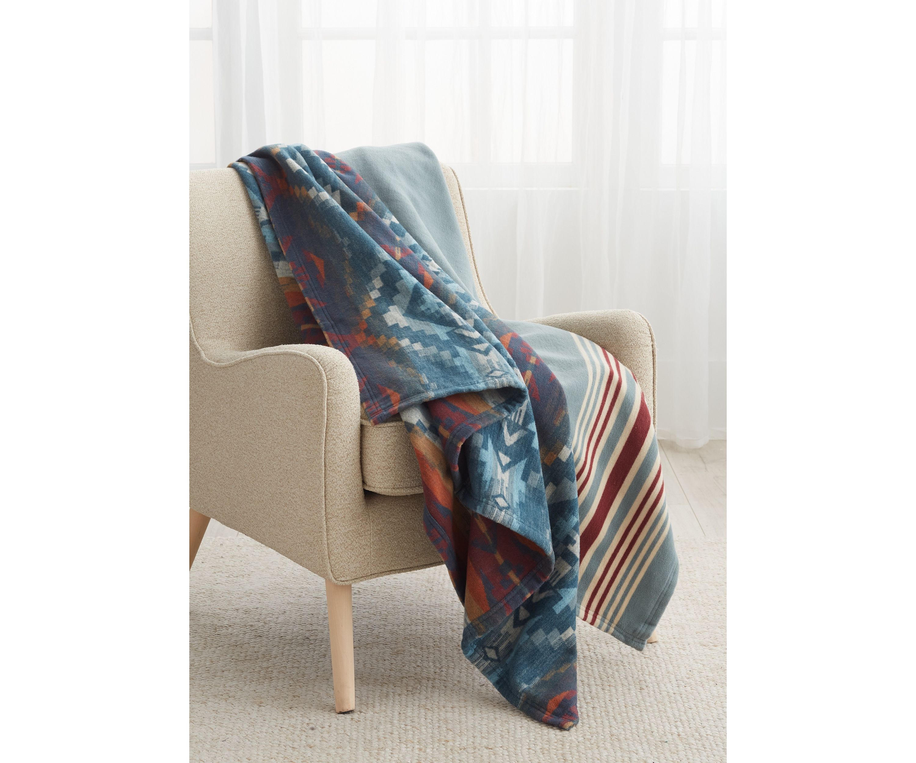 Pendleton Organic Cotton Throw Blanket Gift Set - 2 Pack | Belk