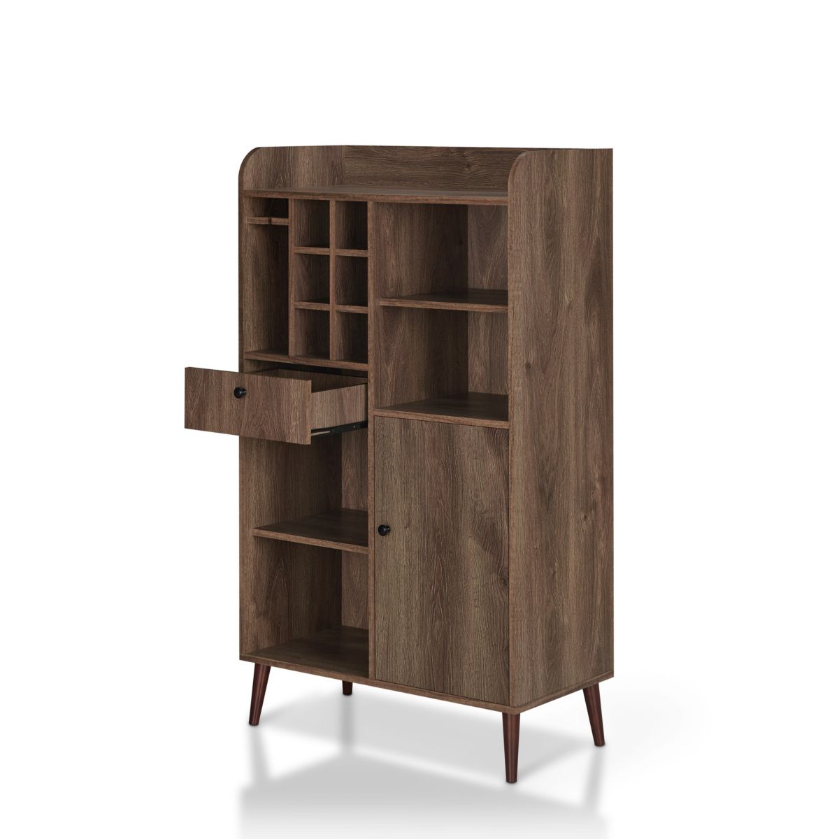 Furniture of America Allen 31.5-inch Bar Cabinet with Wine Storage | Belk