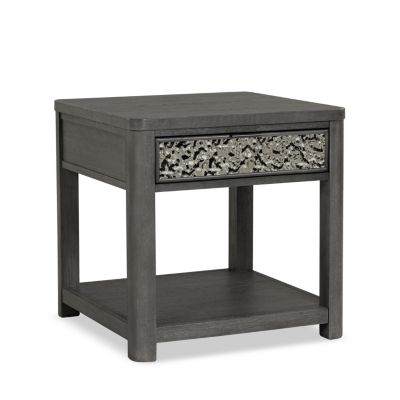 Furniture of America Baccus 24-Inch Square Wooden End Table with Drawer ...