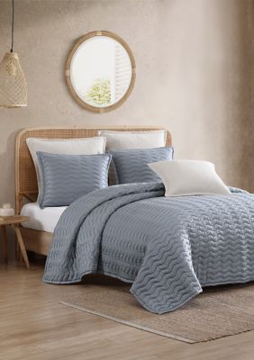 Bamboo Essence Wave Quilt Set | belk