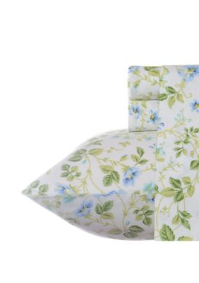 Laura Ashley Spring Bloom Cotton Sheet Set | Belk